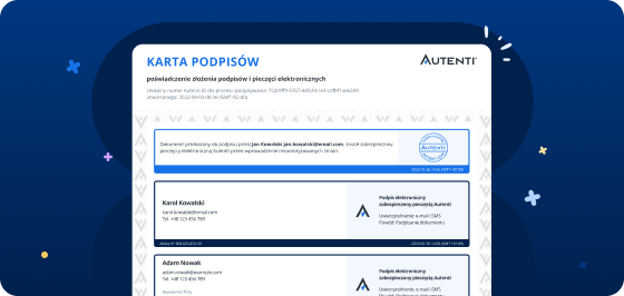 Ścieżka audytu podpisu elektronicznego: wyjaśniona na rzeczywistym przykładzie Kart Podpisu Autenti